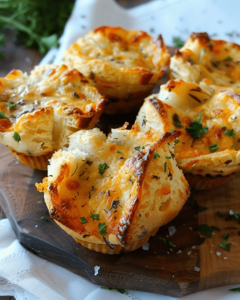 Cheesy Garlic Pull-Apart Muffin Cups Recipe — So Easy!